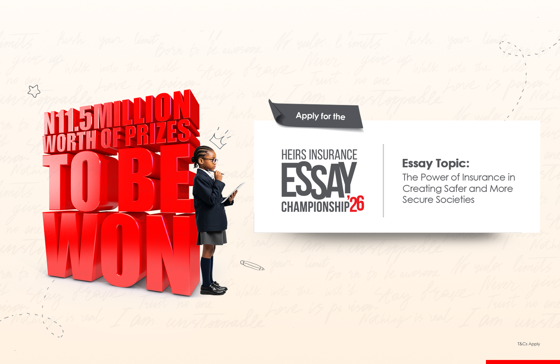 HEIRS INSURANCE ESSAY CHAMPIONSHIP 2026 | YouthExpat